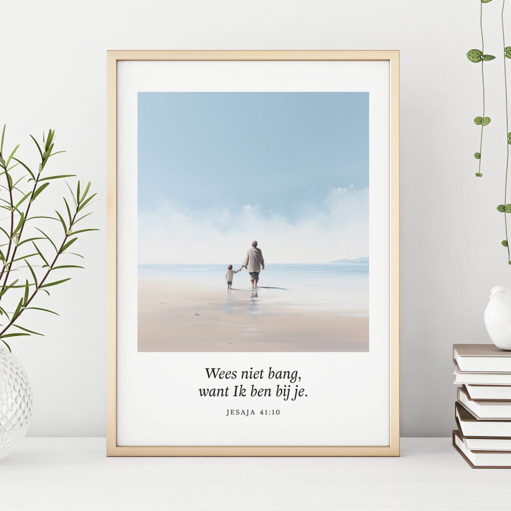 Poster: Wees niet bang, want Ik ben bij je - Lifeprints